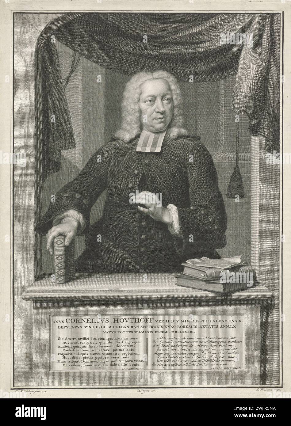 Portrait of Cornelis Houthoff, Jacob Houbraken, after Jan Maurits ...