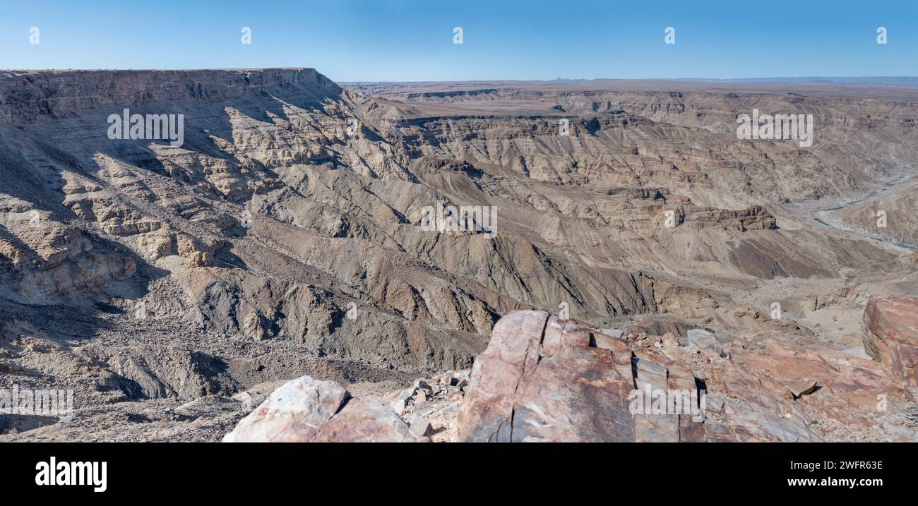aerial landscape with steep worn slopes from Hangpoint lookout, shot in ...
