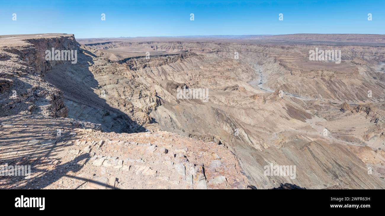 aerial landscape with escarpment worn slopes from Canyon viewpoint ...