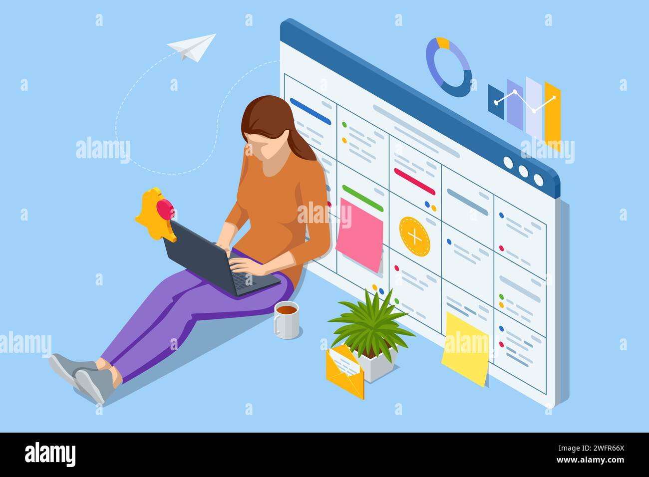 Work breakdown structure wbs Stock Vector Images - Alamy