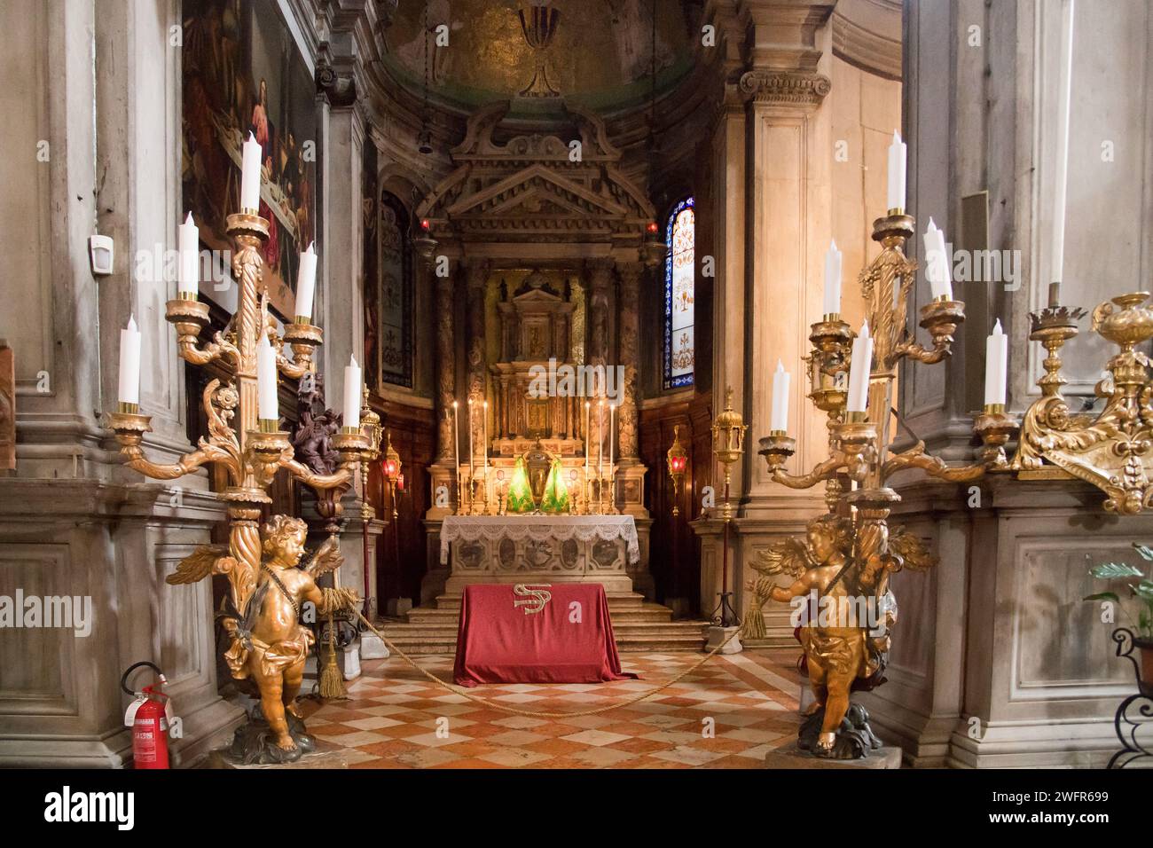 Altar by Tullio Lombardo in Renaissance Baroque Chiesa di San Salvatore ...
