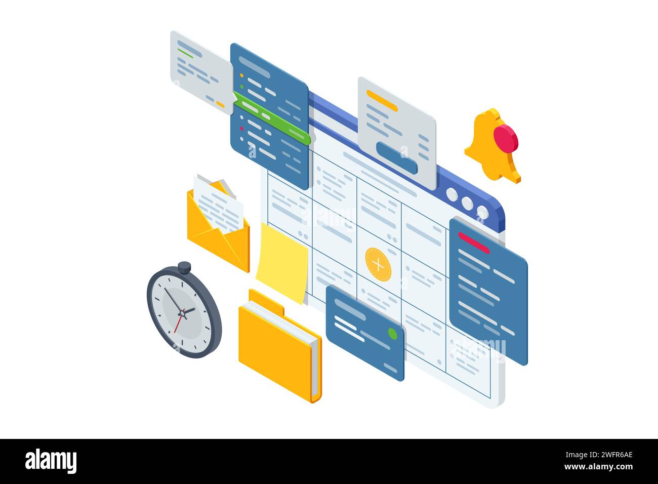 Isometric Business Project Management System. Planning showing tasks ... Isometric Business Project Management System. Planning showing tasks ...