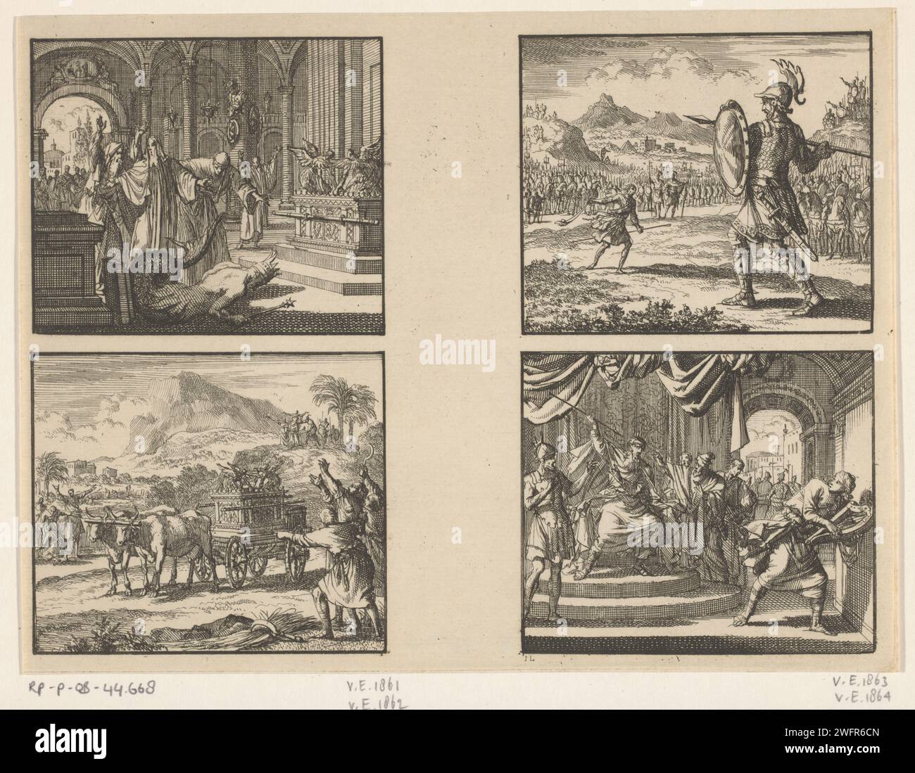 Ark of the covenant in the temple of Dagon / Return of the Ark of the ...