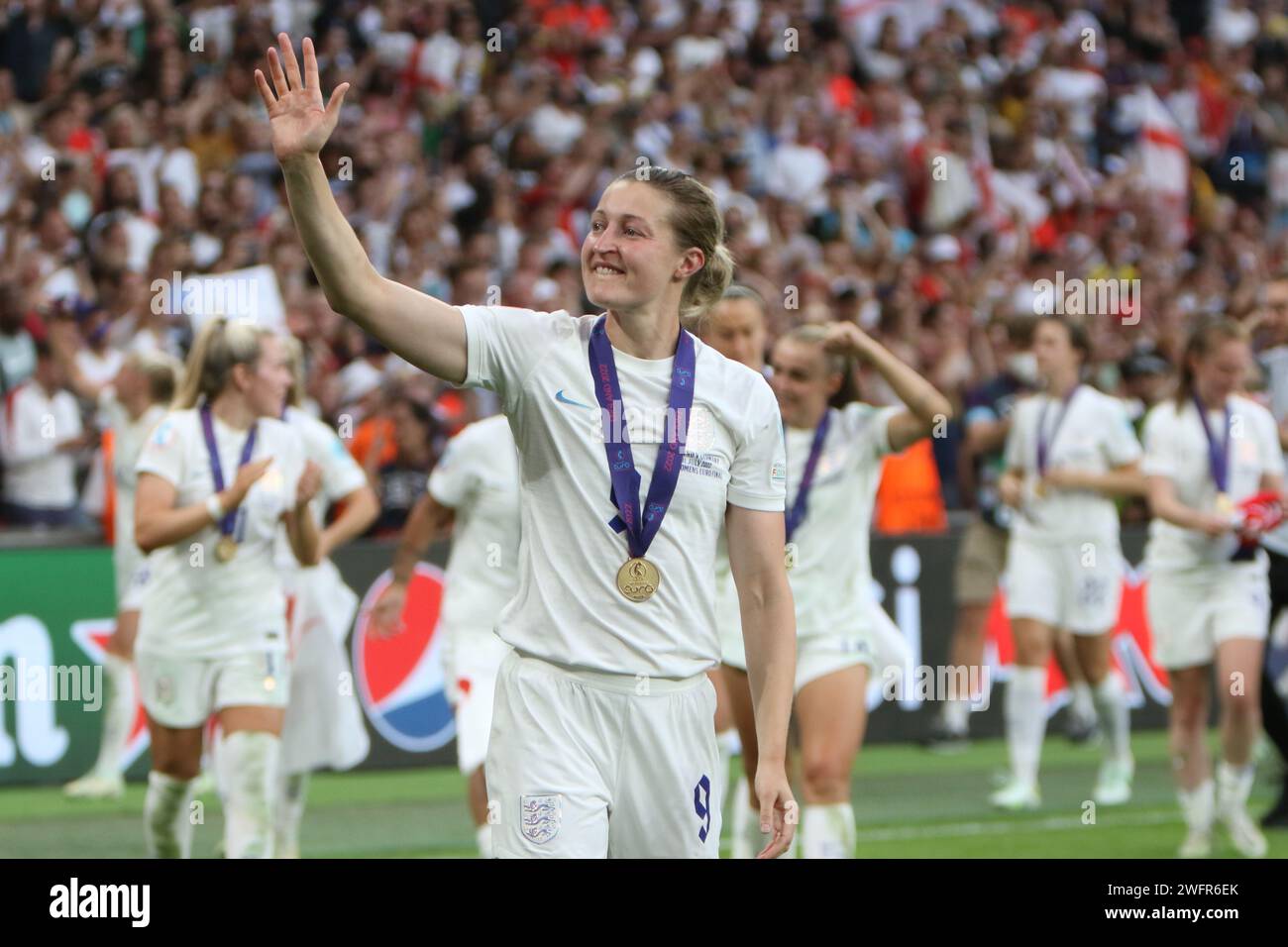 Ellen White waves to crowd UEFA Women's Euro Final 2022 England v ...