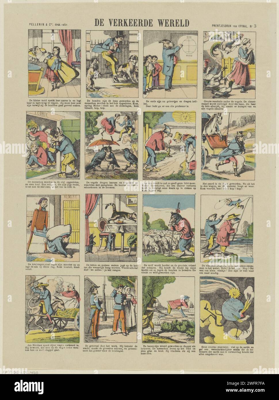 The wrong world, c. 1902 print Leaf with 16 performances of the wrong ...