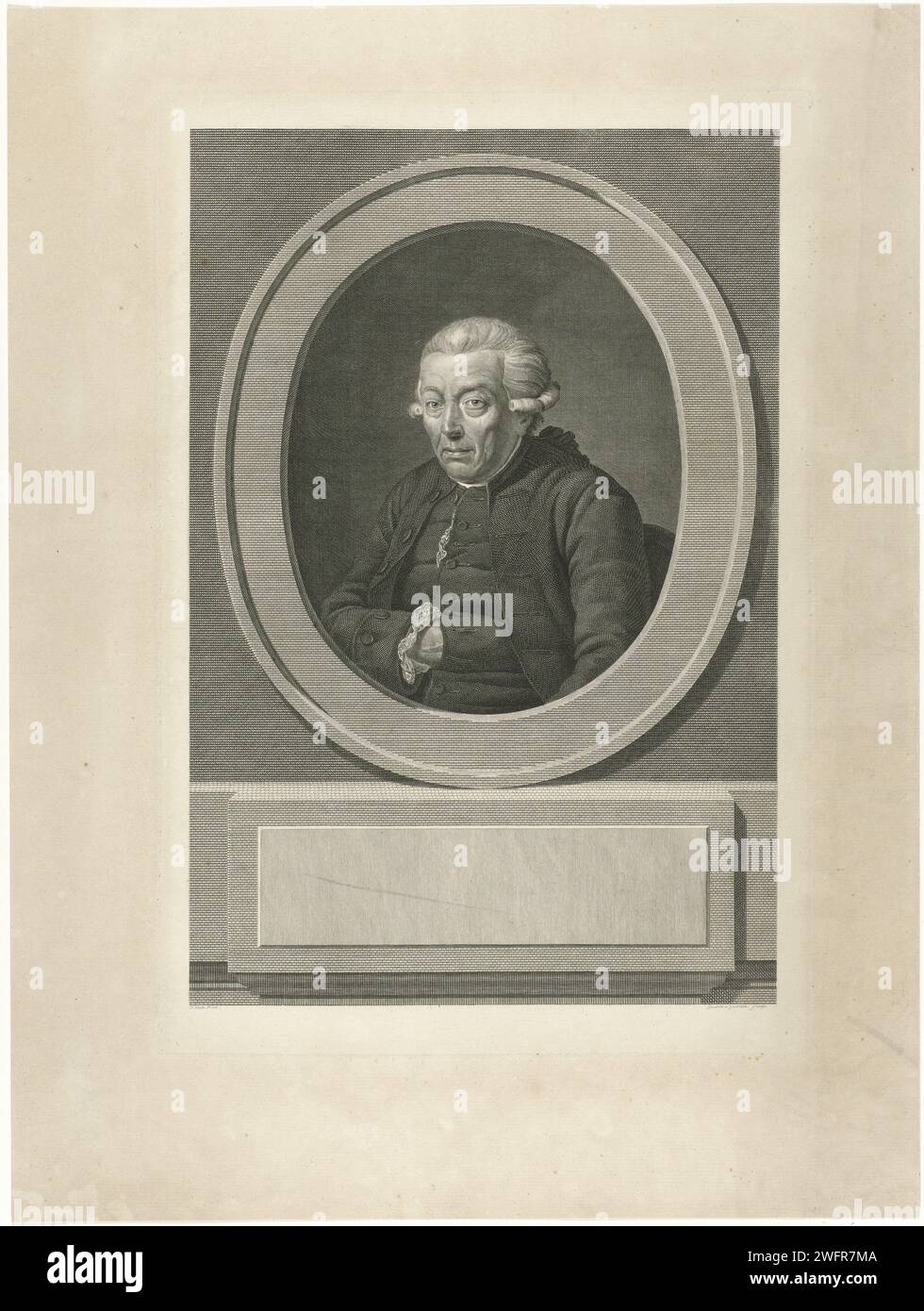 Portrait of Isaac van Goudoever, Louis E.F. Garreau, After Jan Ekels ...