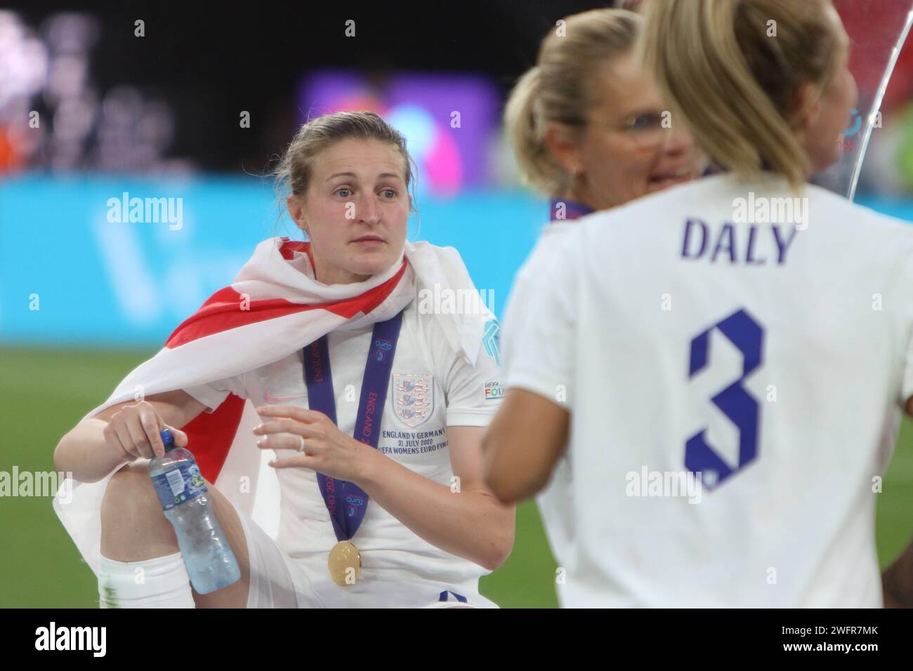Elllen White with winners medal after UEFA Women's Euro Final 2022 ...