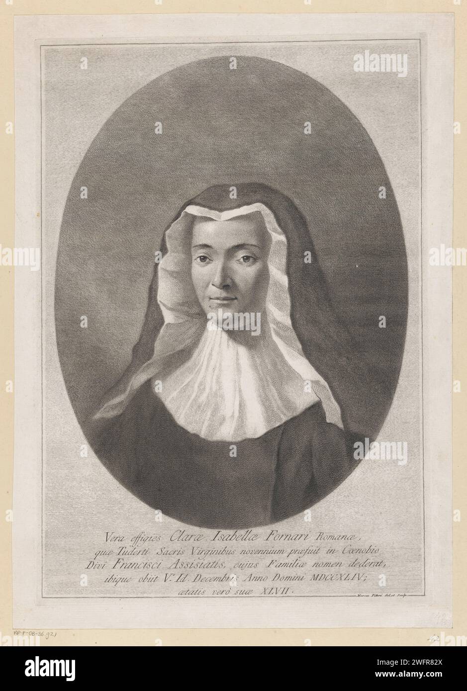 Portret Van Clara Isabella Fornari, Giovanni Marco Pitteri, 1712 - 1786 ...
