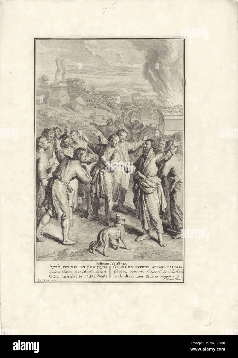 Baals altar by Gideon Vernelel, Pieter Sluyter, After Gerard Hoet (i ...