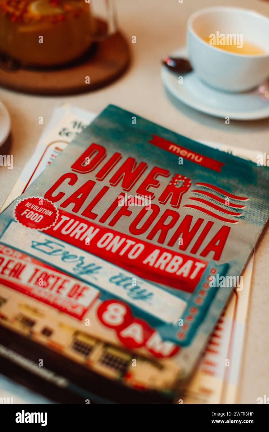 Sea food menu cafe brochure hi-res stock photography and images - Alamy