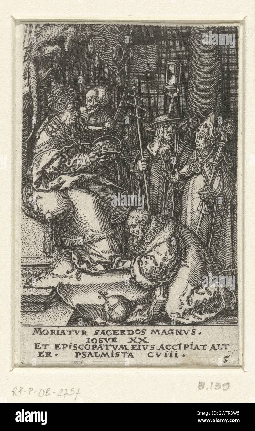 Death and the Pope, Heinrich Aldegrever, After Hans Holbein (II), 1541 ...