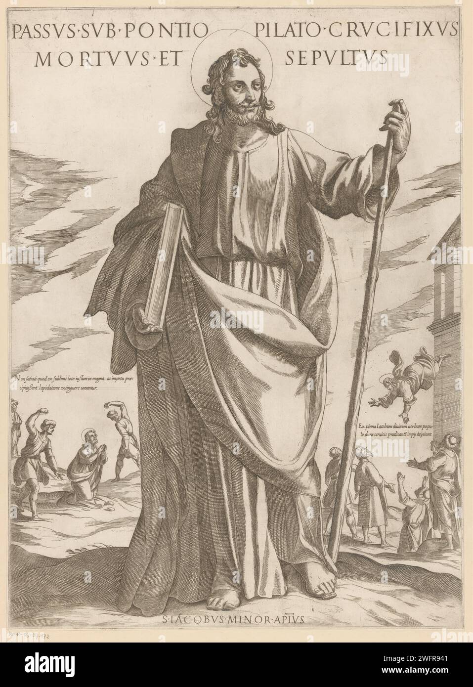The Holy Jacobus De Lessere, Antonio Tempesta, 1565 - 1630 print The ...