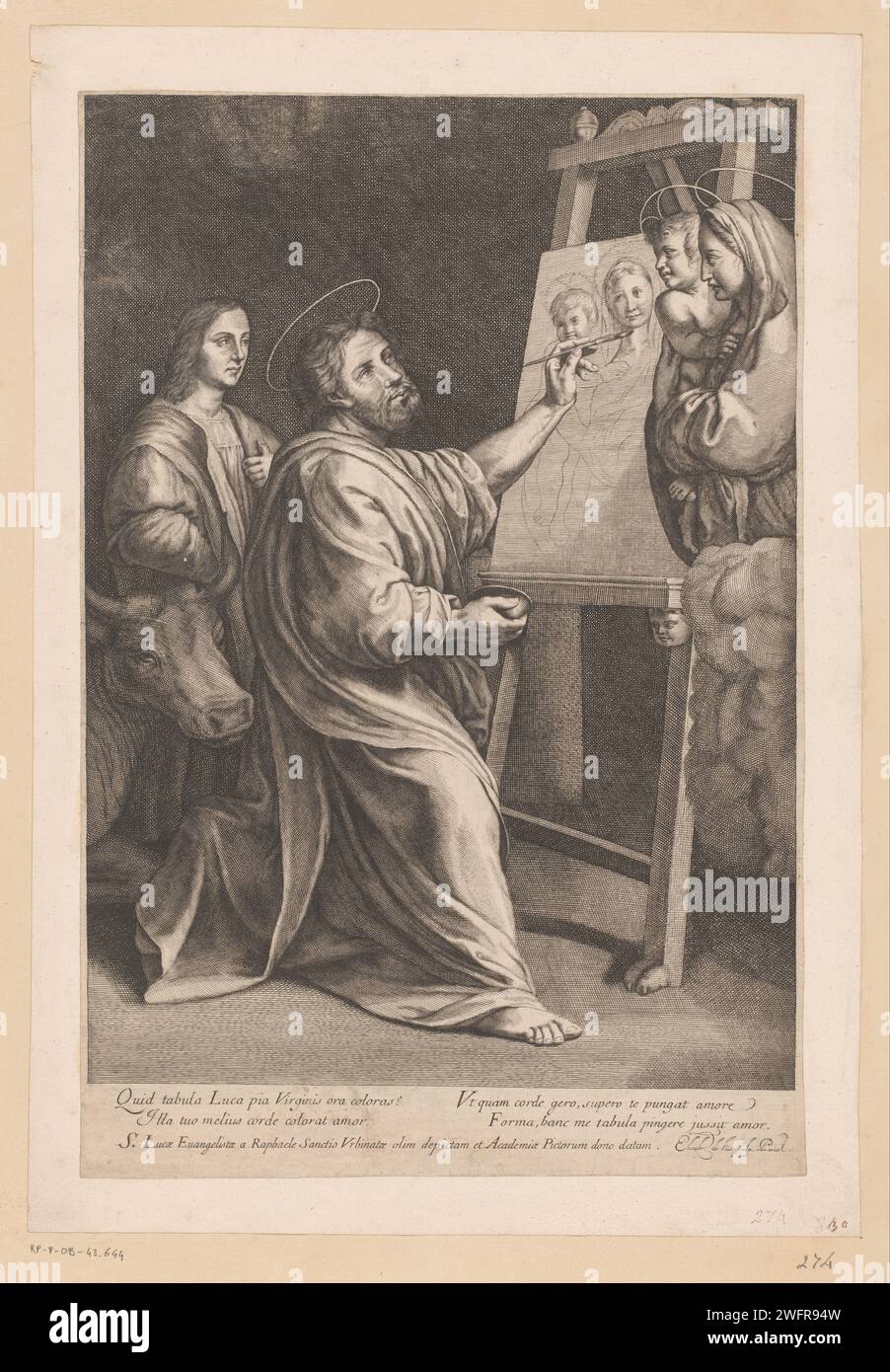 Holy Luke paints Mary with Child, Elizabeth de His, After Rafaël, 1600 ...