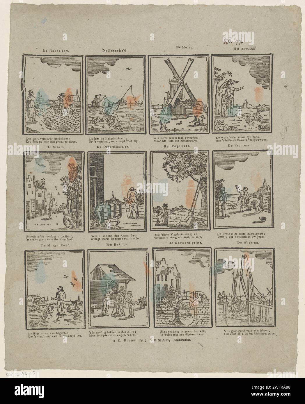 Wise Council, 1806 - 1830 print Leaf with 12 imaginations of wise ...