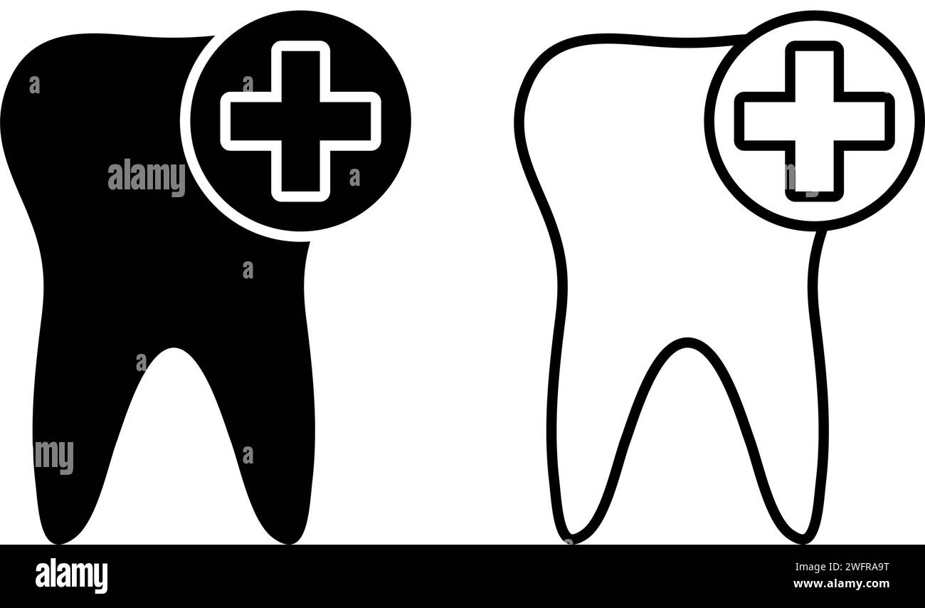 Tooth icon. Dental concept. Basic simple design Stock Vector Image ...