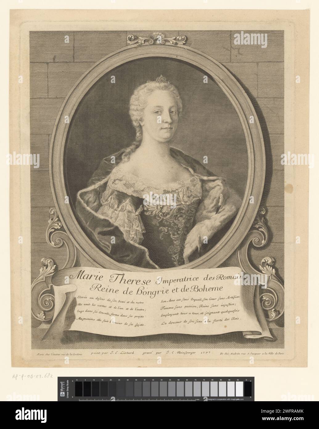 Portrait of Maria Theresa, Roman-German Empress, Johann Christoph von ...