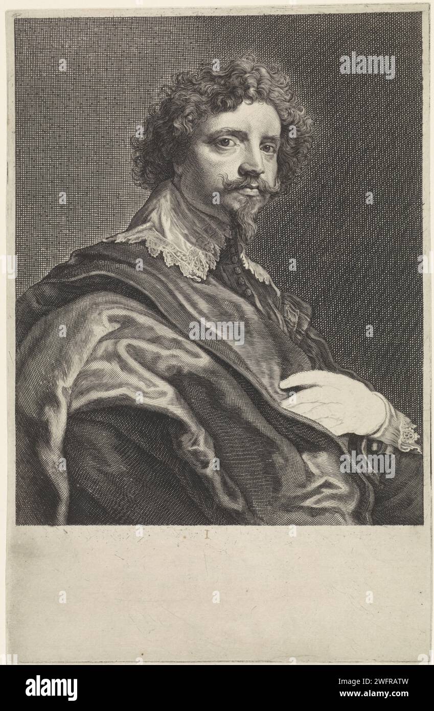 Portrait of Michiel le Blon, Theodor Matham, after Anthony Van Dyck, c ...