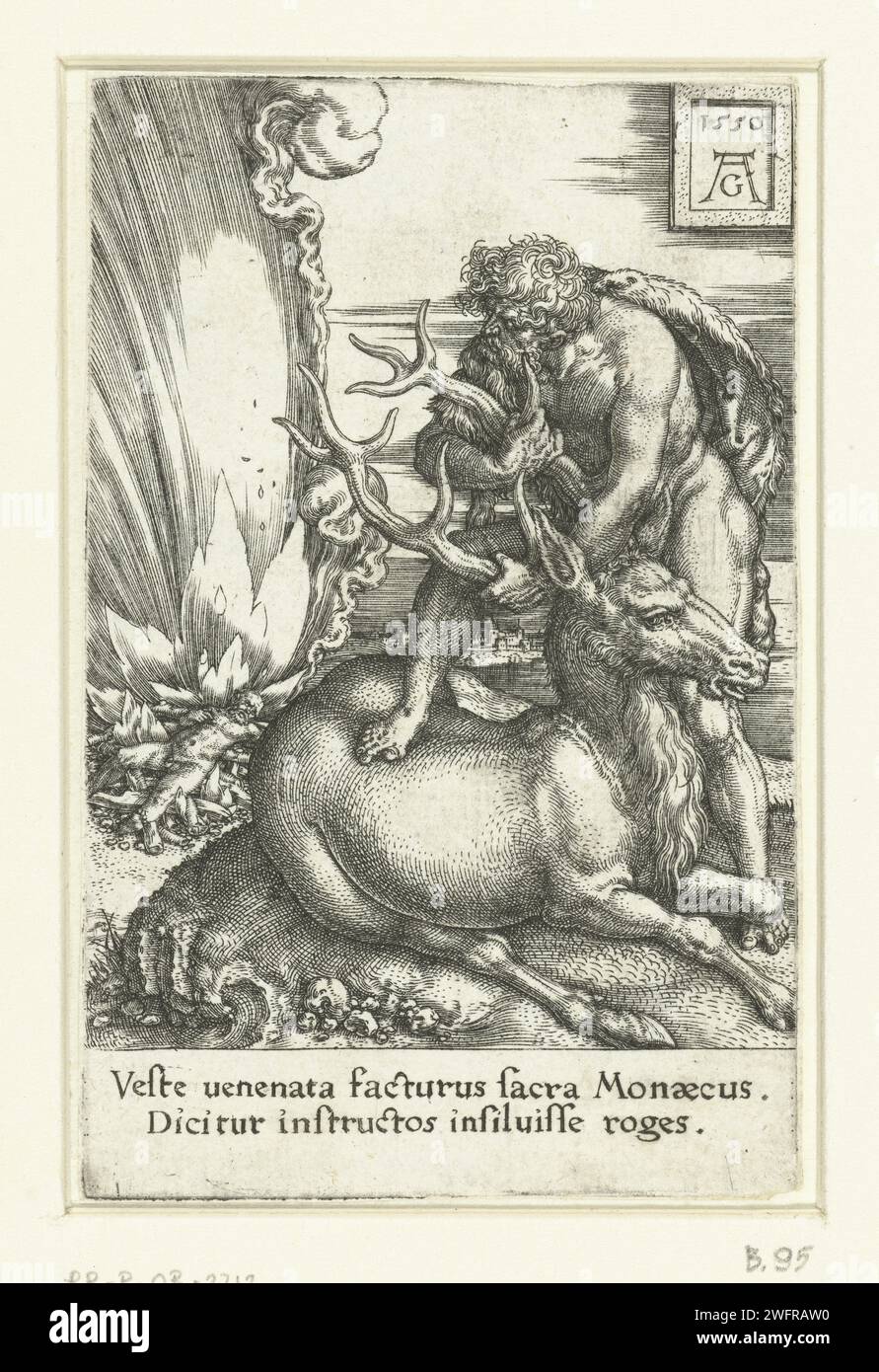 Hercules captures the Arcadian Hert, Heinrich Aldgrever, After ...