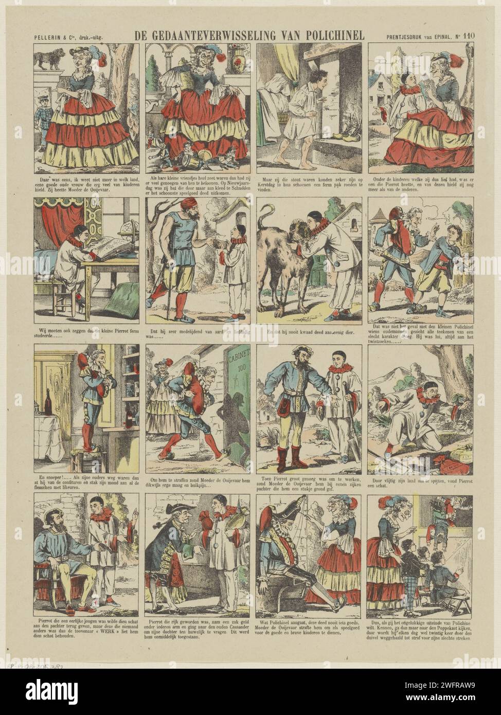The transformation of Polichinel, c. 1902 print Leaf with 16 ...