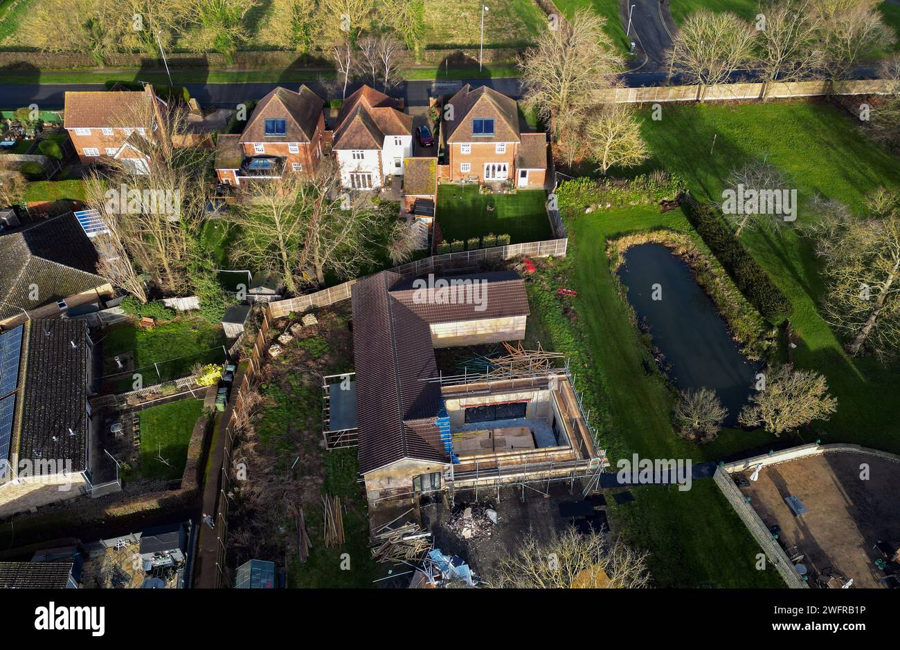 Work continues to demolish an unauthorised spa pool block at the home ...