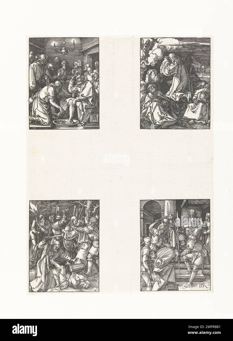 Footswassing, Christ on the Mount of Olives, Collection, Christ for Annas, Albrecht Dürer, 1508 ...