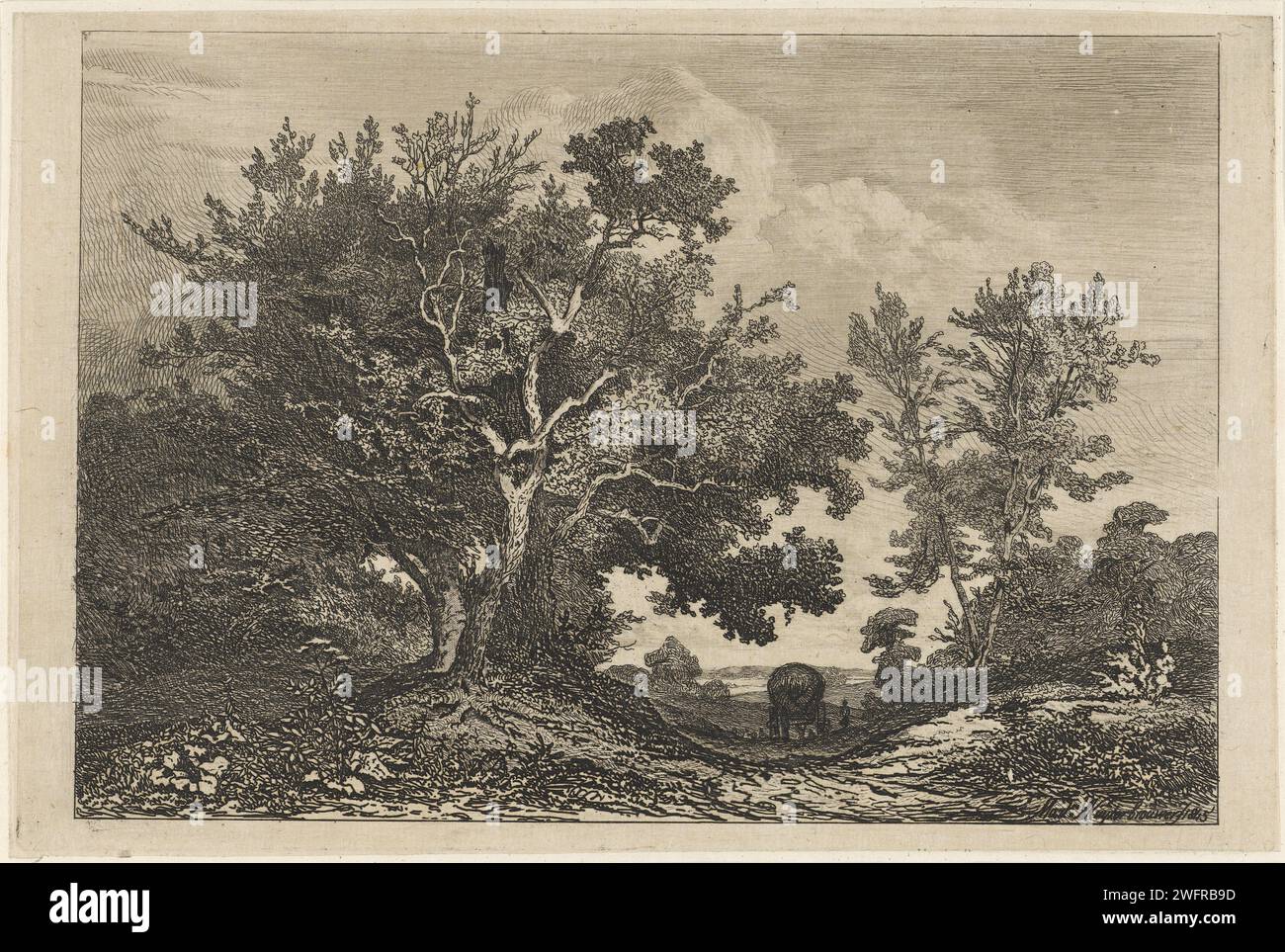 Landweg between the two tree parties, Martinus Antonius Kuytenbrouwer ...