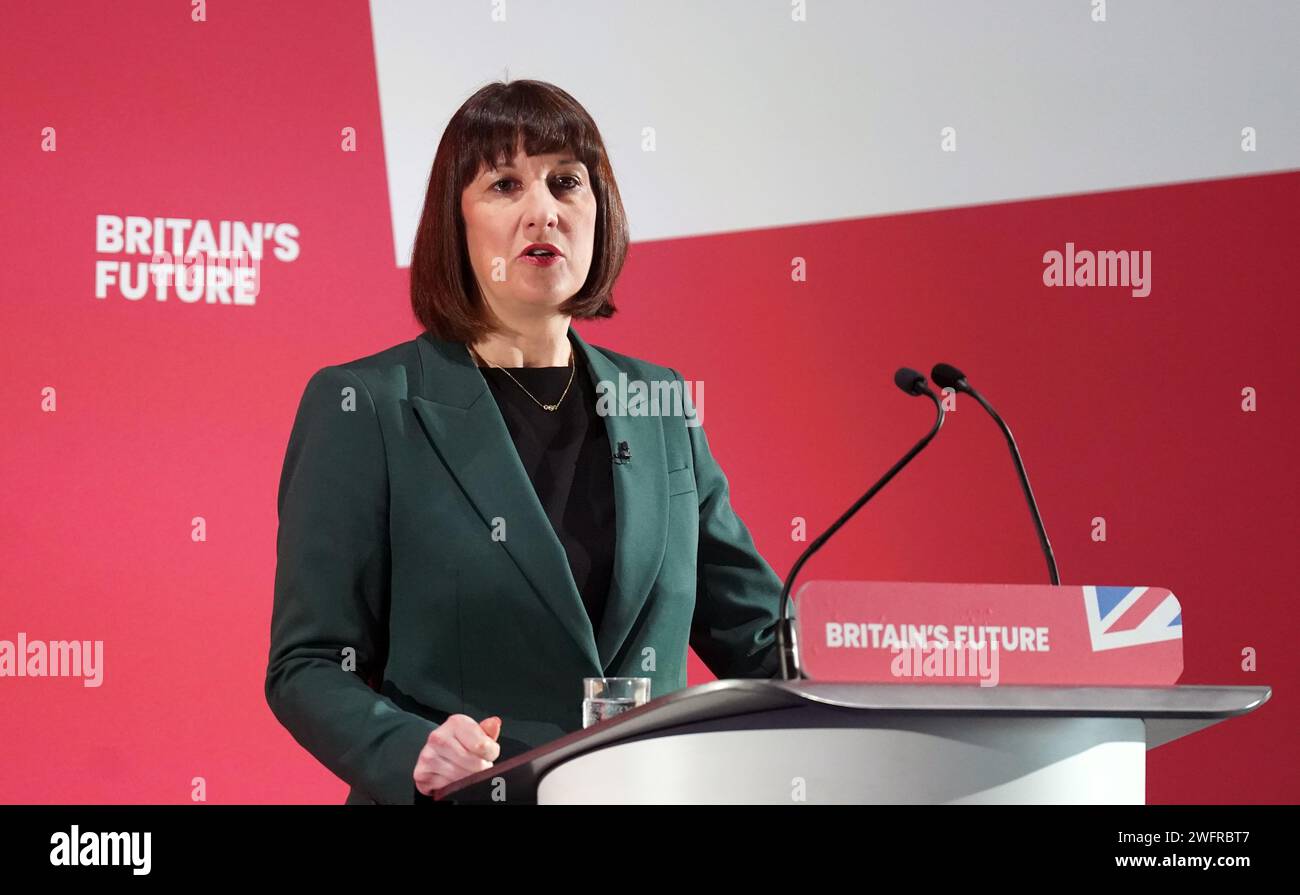 Shadow chancellor Rachel Reeves addressing 400 business leaders at the ...