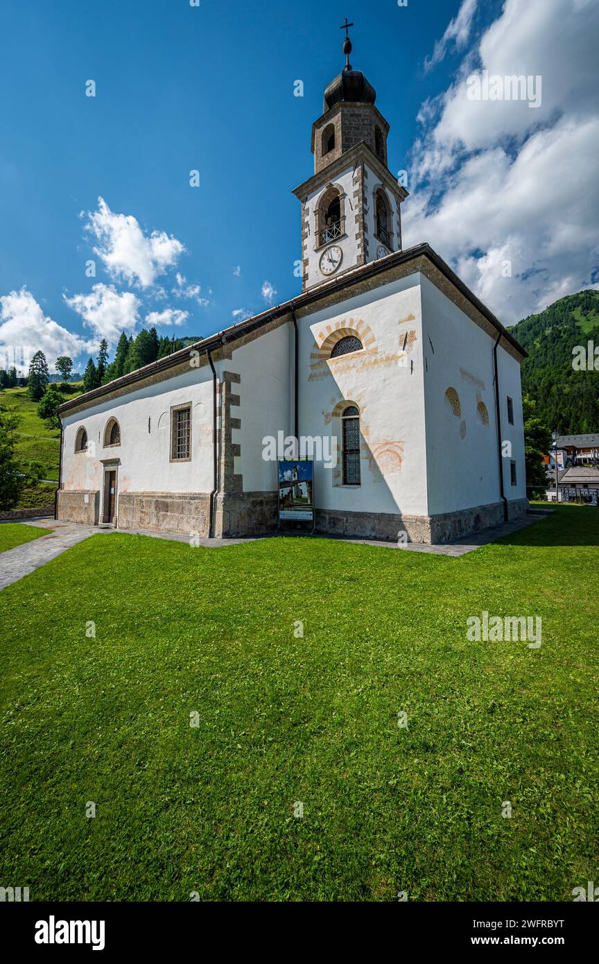 Sauris, pearl of Carnia. Ancient village with wooden and stone houses ...