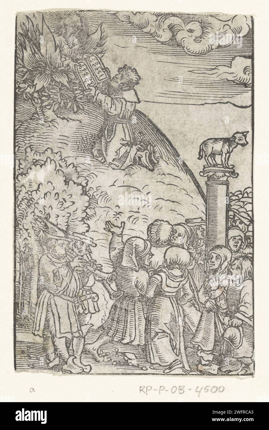 Moses receives the Tables of Law and the worship of the Golden Calf ...