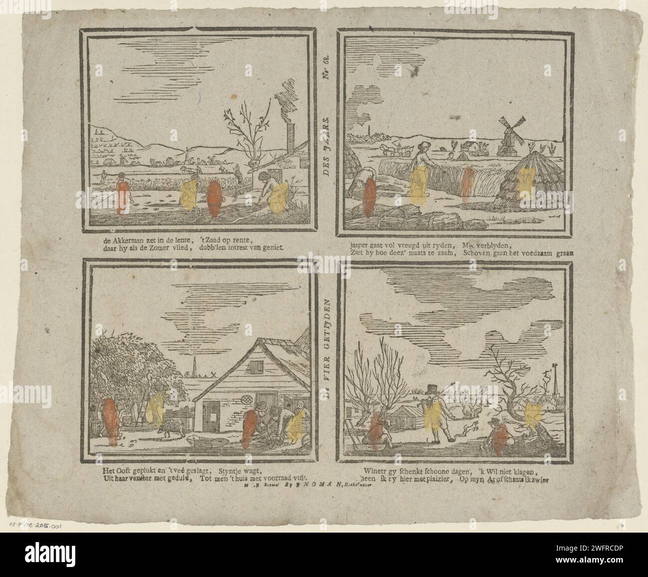 The four tides of the year, 1806 - 1830 print Leaf with 4 performances ...