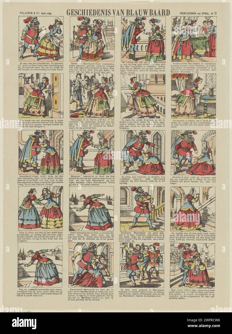 History of Bluebeard, c. 1902 print Leaf with 20 performances from the ...