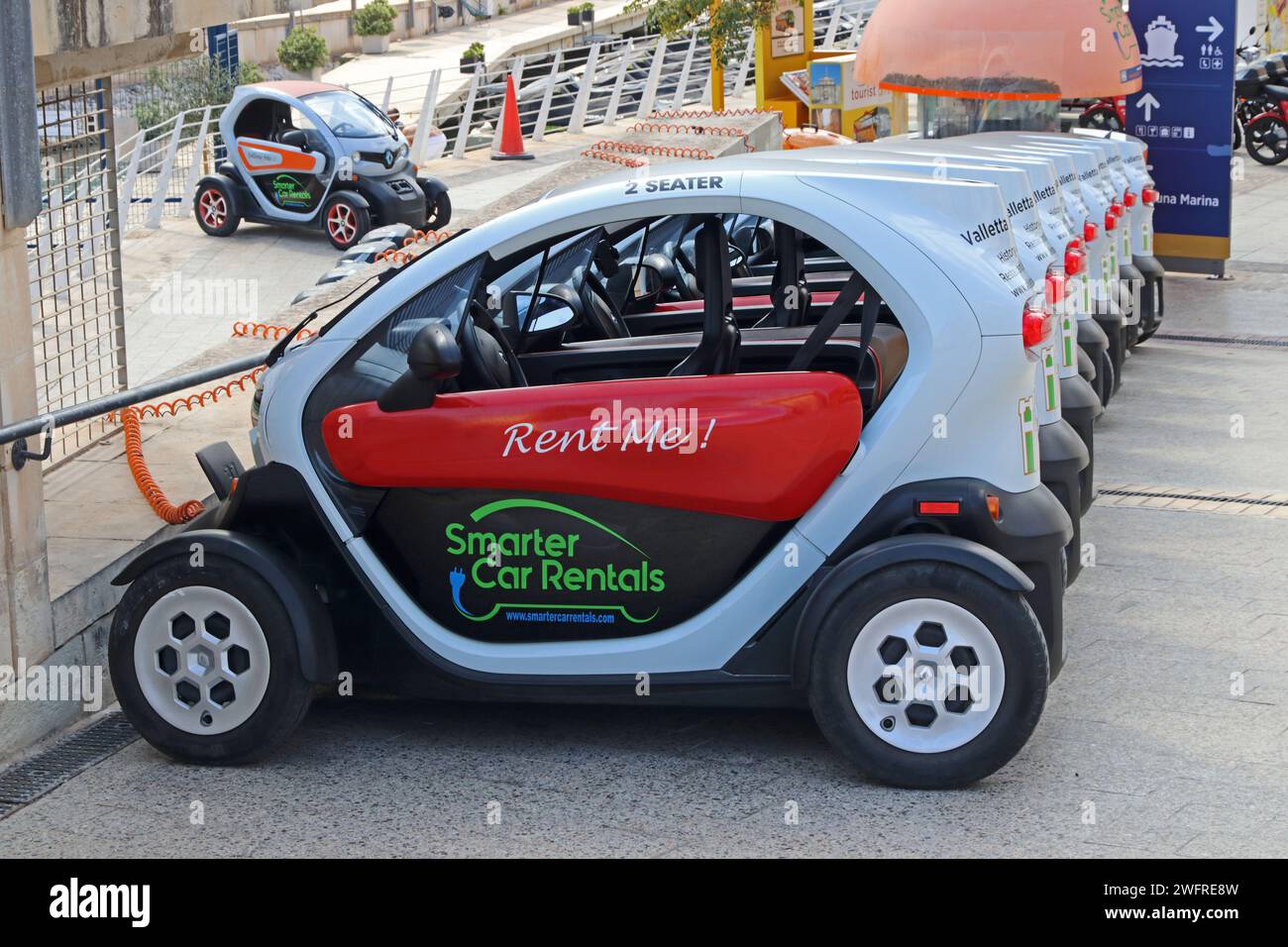 Rent me Renault Twizzy cars, Valletta Stock Photo - Alamy