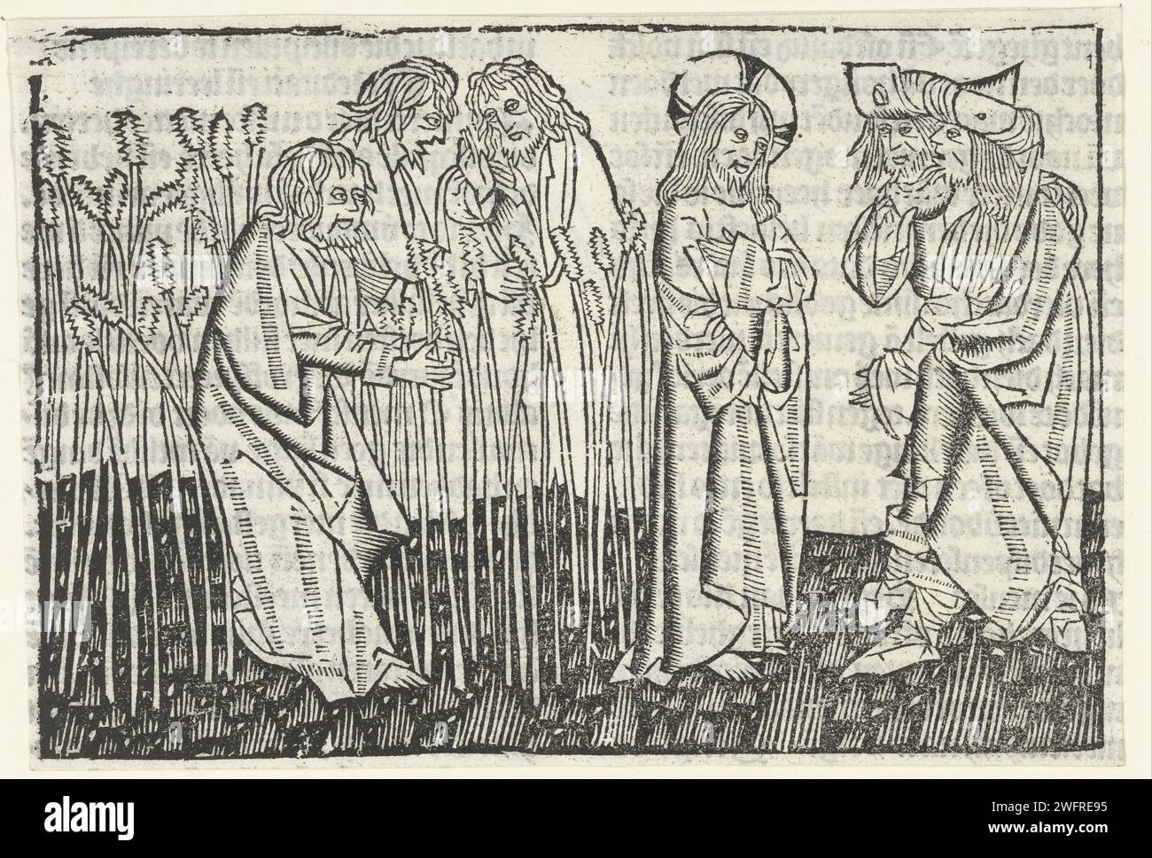 The disciples pick and eat ear on the Sabbath, Master of Delft ...