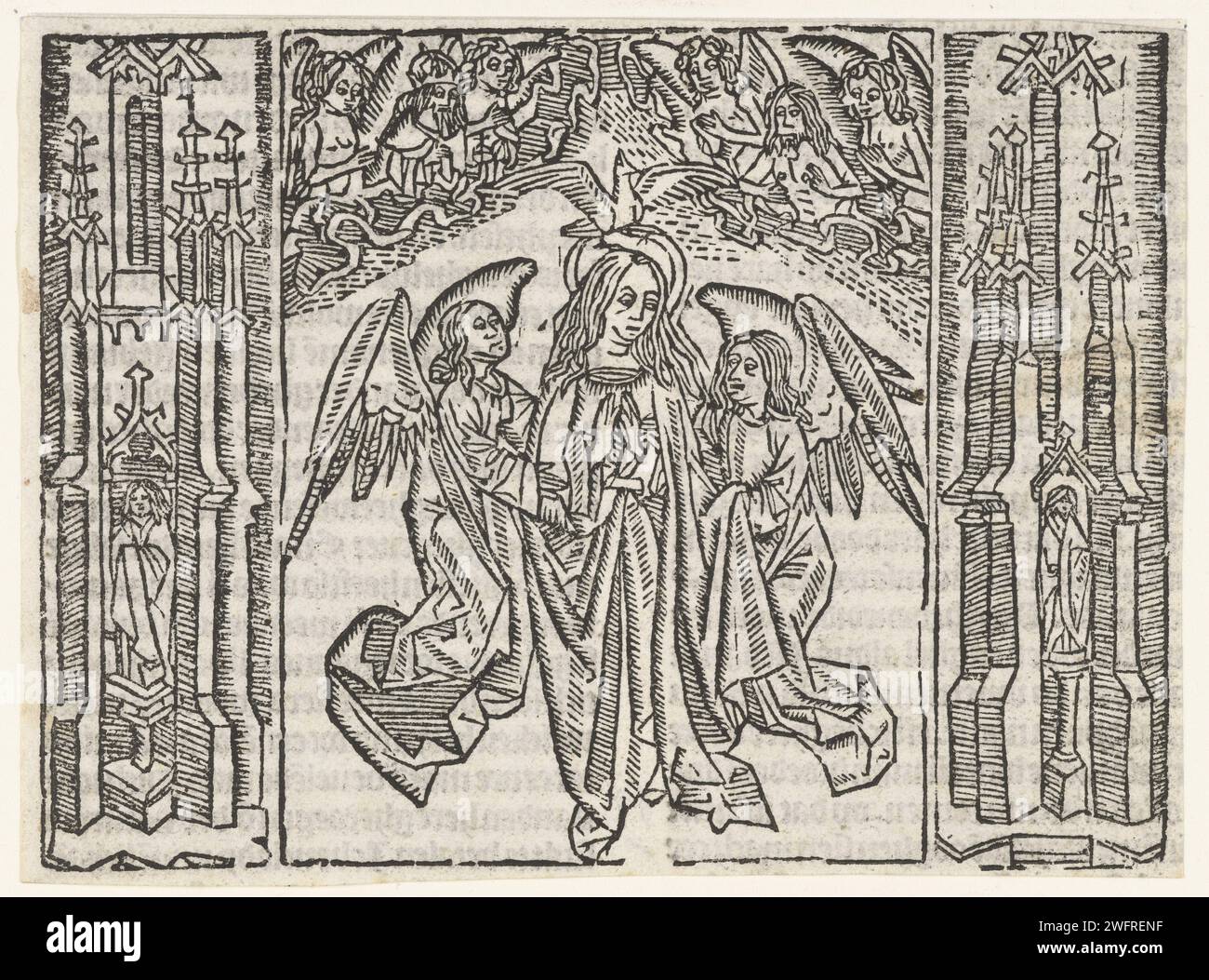 The Ascension of Maria, Master of Delft (attributed to), 1503 print ...