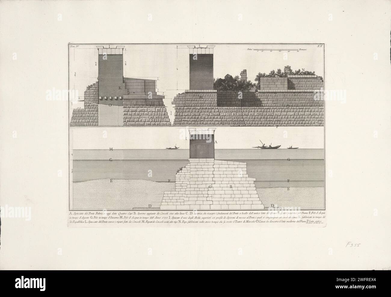 Pons Fabricius Te Rome, Giovanni Battista Piranesi, c. 1756 - c. 1757 ...