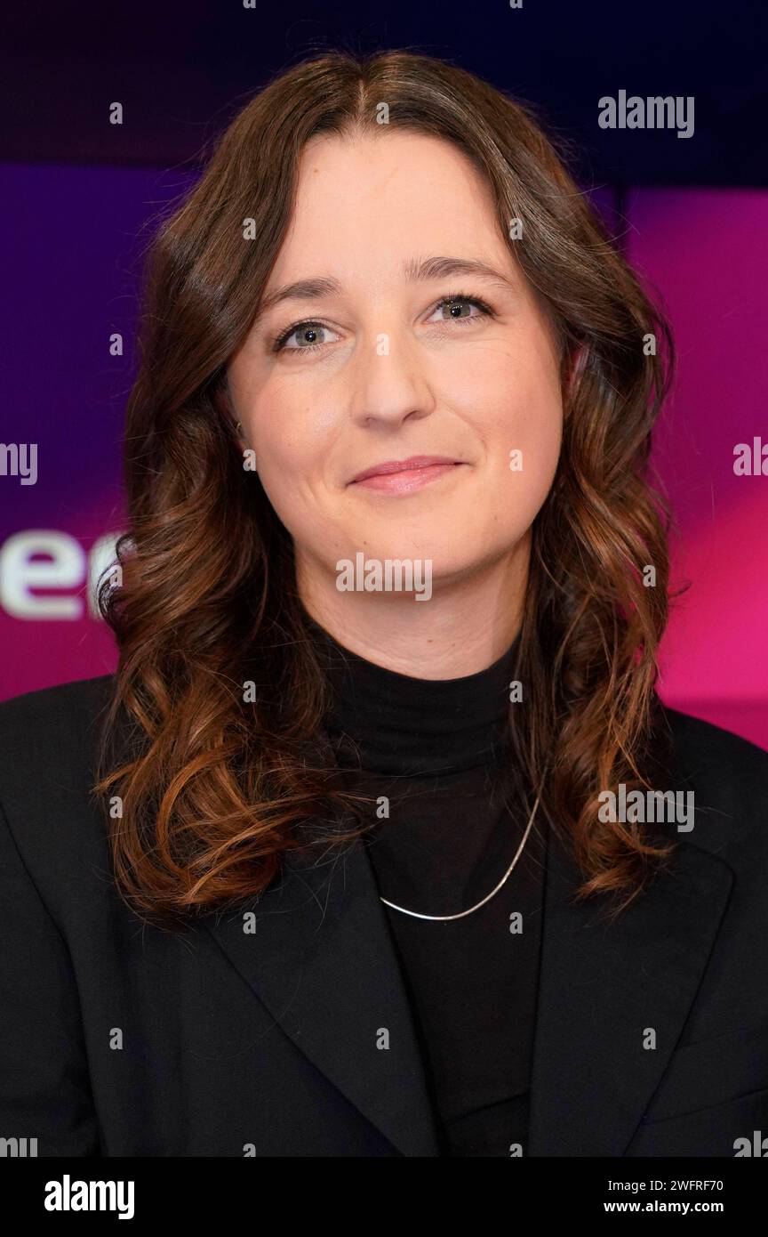 Luisa Thome in der ARD-Talkshow maischberger im Studio Berlin Adlershof ...