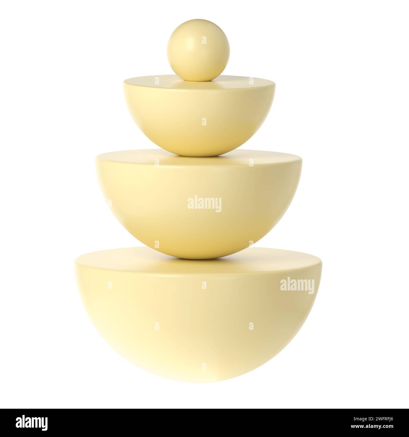 3d yellow pastel art geometry bauhaus shapes in glossy morphism style ...