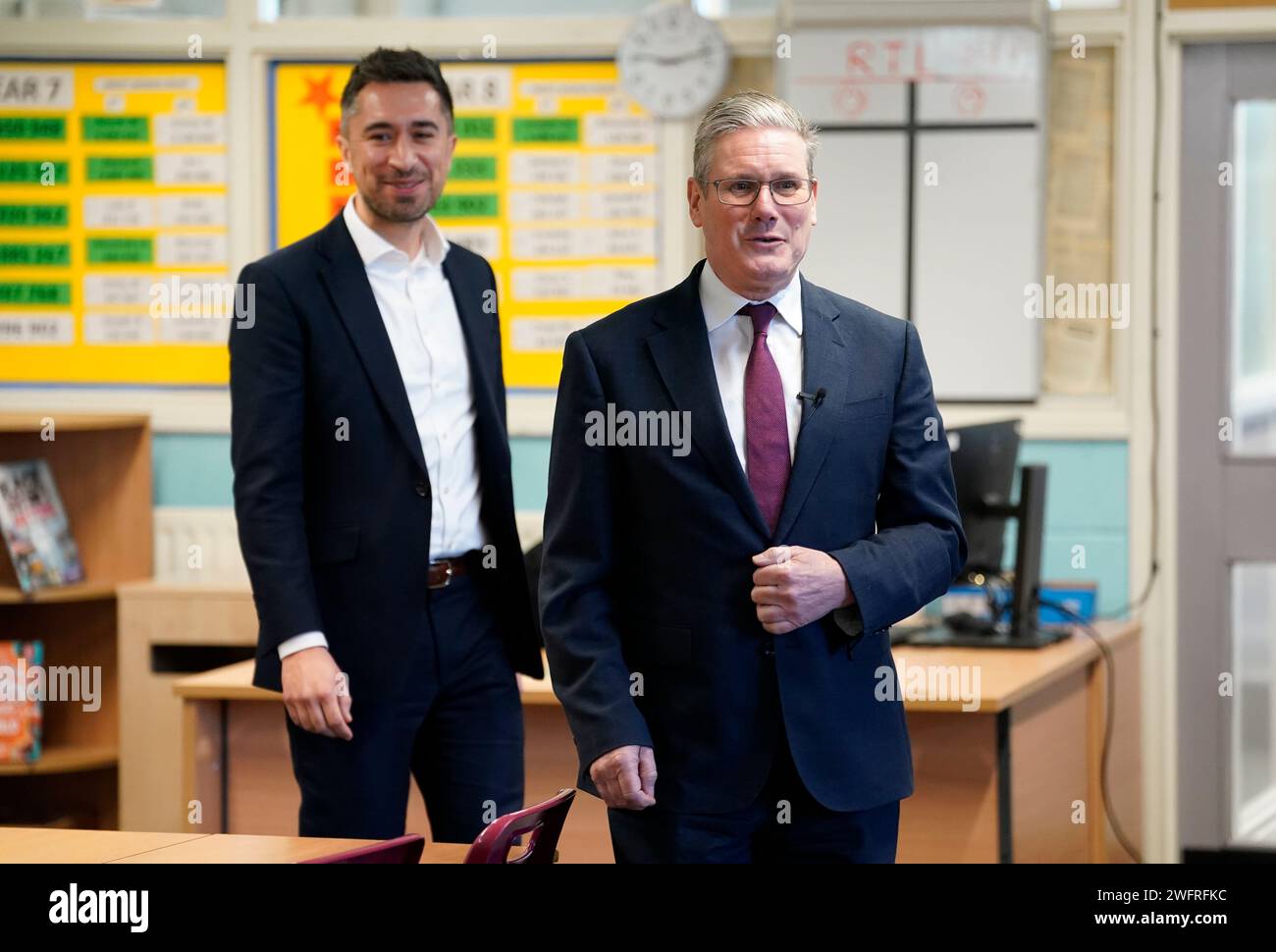 Labour leader Sir Keir Starmer with Kingswood by-election candidate ...