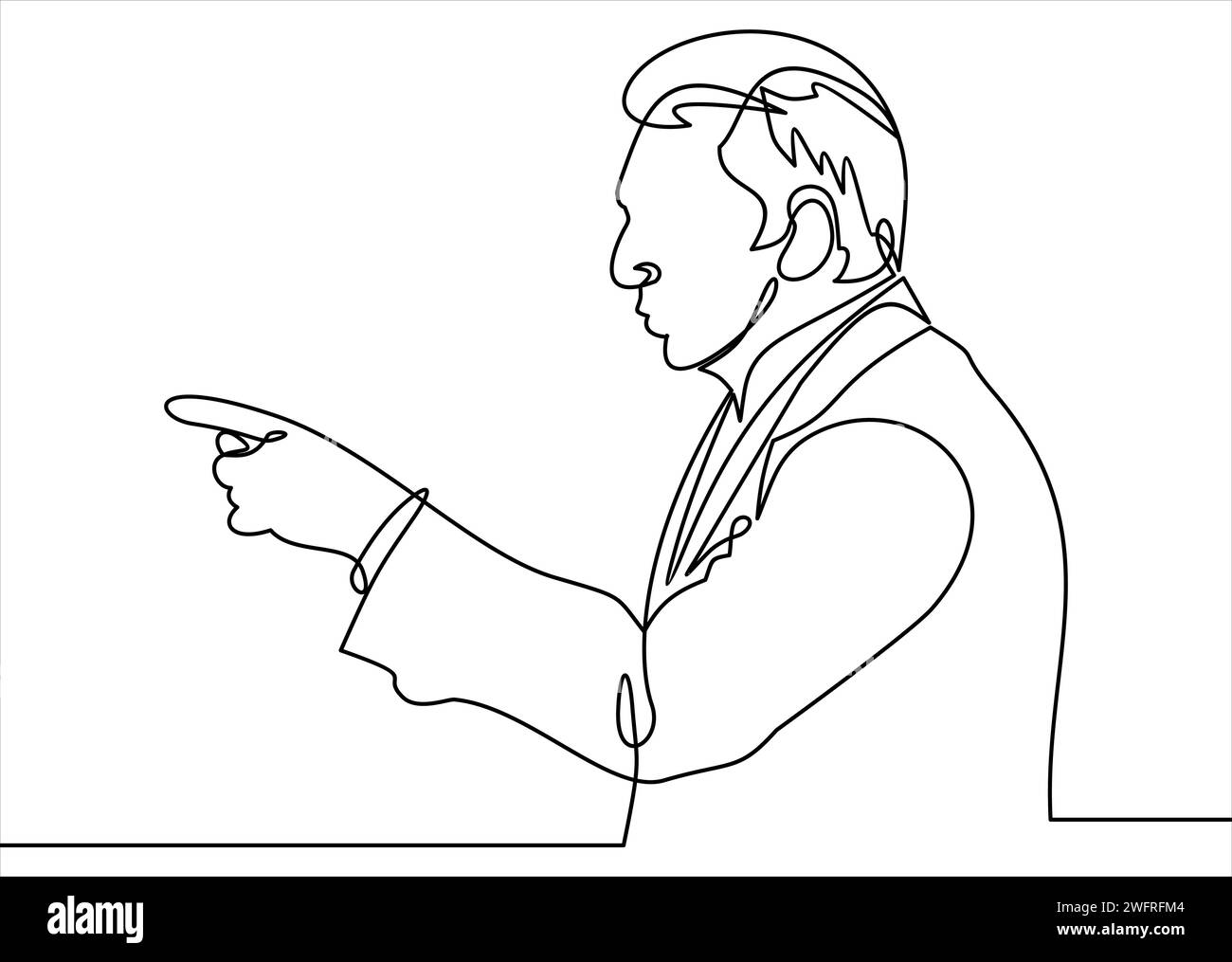 Businessman standing in conference room Stock Vector Images - Alamy