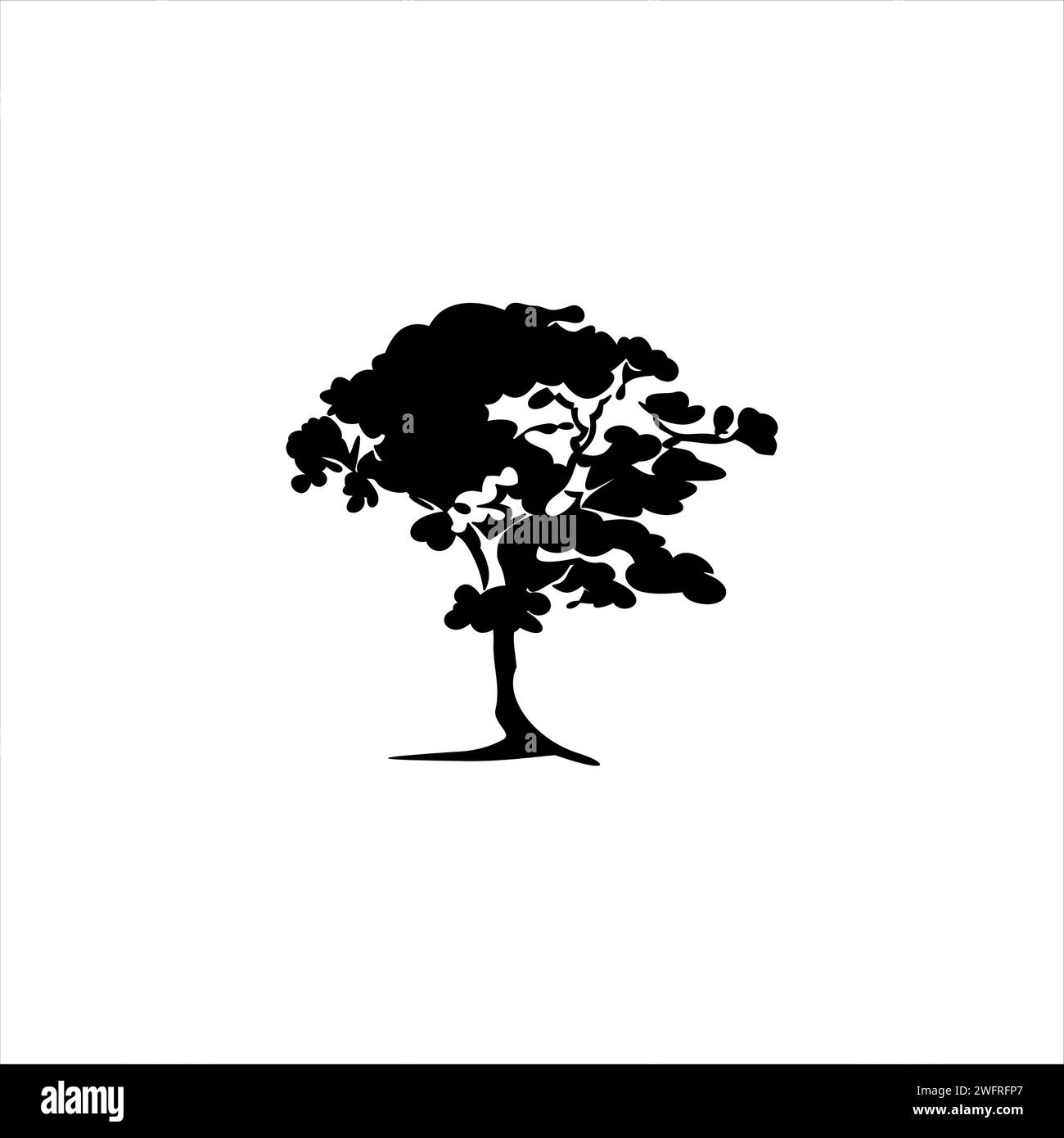drawing of nature tree vector illustration Stock Vector Image & Art - Alamy