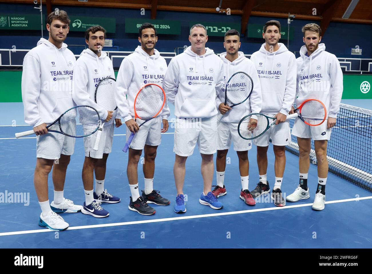 L-R Israeli players Roy Stepanov, Orel Kimhi, Daniel Cukierman, non ...
