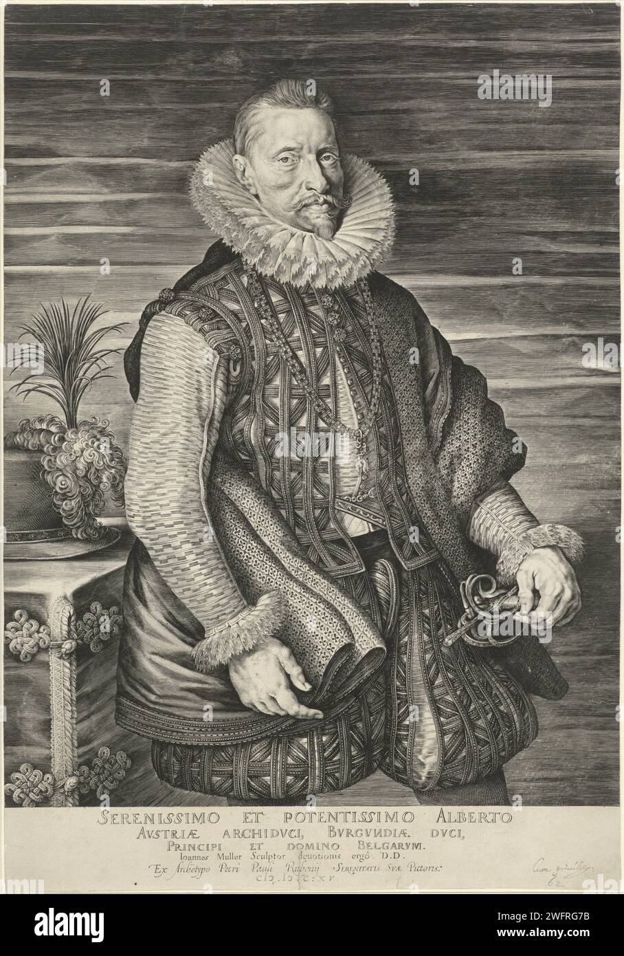 Portrait of Albrecht, Archduke of Austria, Jan Harmensz. Muller, after ...