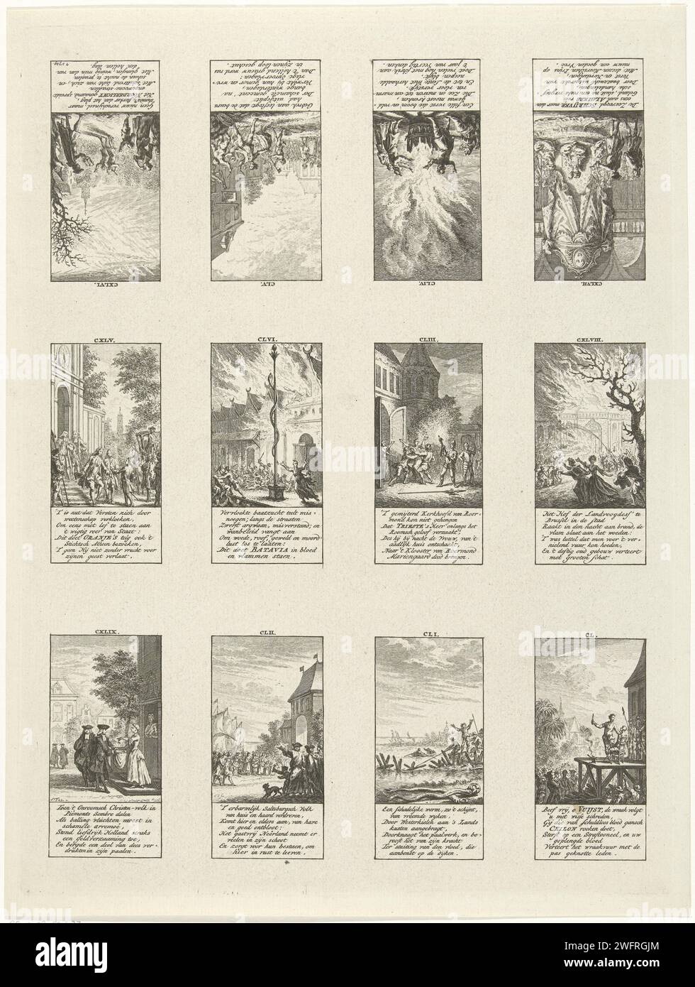 Twelve episodes from national history, Simon Fokke, 1722 - 1784 print ...
