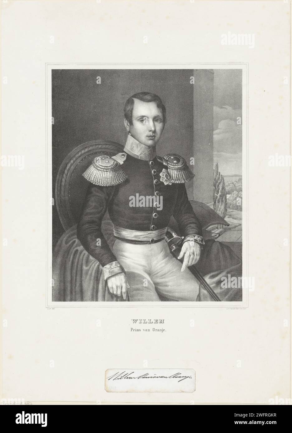 Portrait of William III, King of the Netherlands, 1835 - 1850 print ...