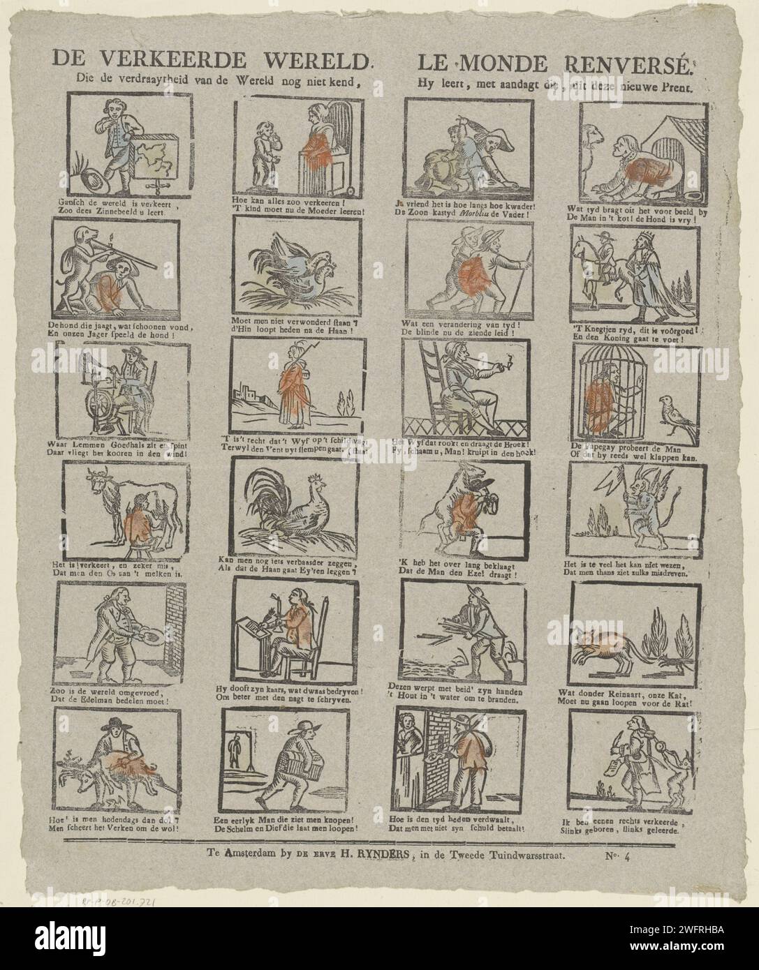 The Wrong World / Le Monde Renversé, 1800 - 1854 print Leaf with 24 ...