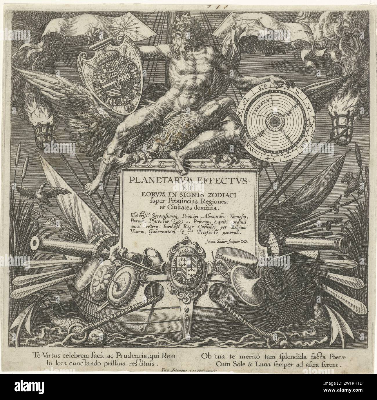 Jupiter and a warship with the weapon of Alessandro Farnese, Johann ...