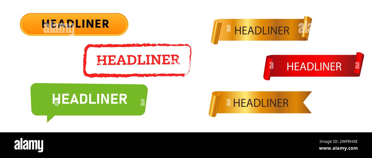 headliner stamp speech bubble label sticker square for header title ...