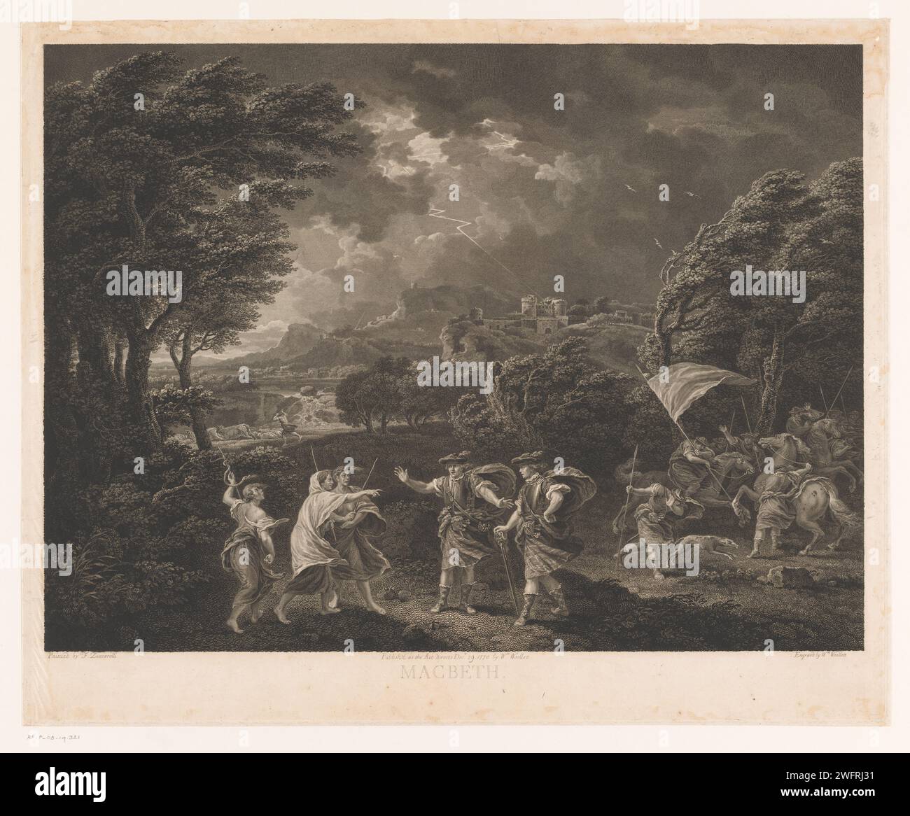 Stormy landscape with Macbeth and Banquo at the three witches, William ...