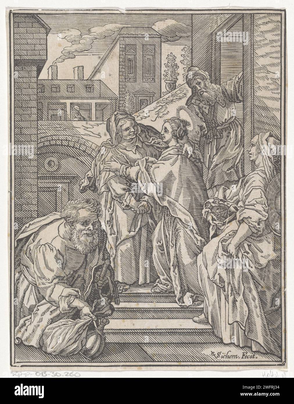 Visitation, Christoffel van Sichem (II), After Peter de Witte, 1581 ...