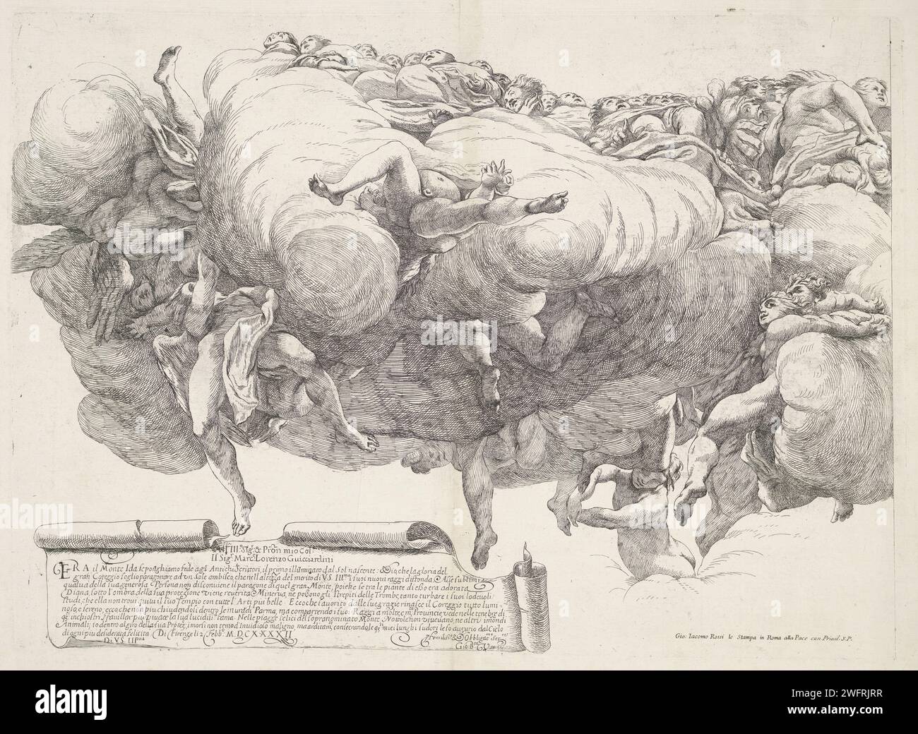 Ascension of Maria (left part), Giovanni Battista Vanni, After ...